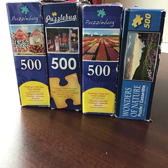 Puzzlebug | Games | Lot Of 3 Puzzlebug 50 Piece Puzzles Wonders Of ...